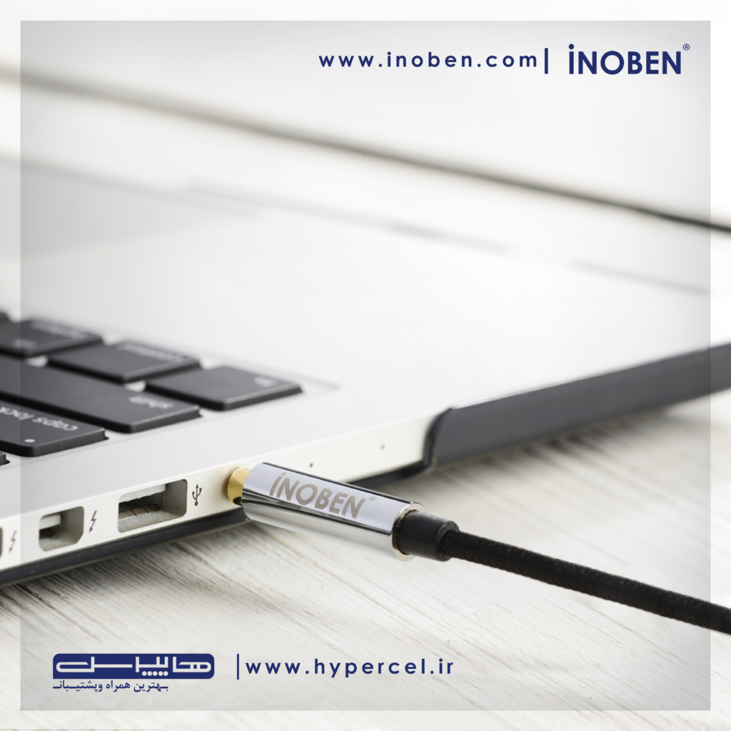 کابل AUX انتقال صدای آینوبن مدل Braided – فروشگاه موبایل بلک بری و ...